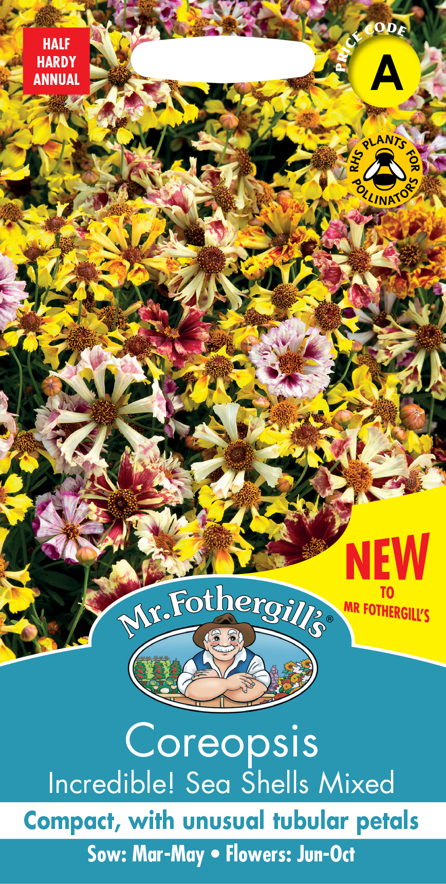 Vakkerøye 'Incredible! Sea Shells Mixed' - Coreopsis tinctoria - Garden ...